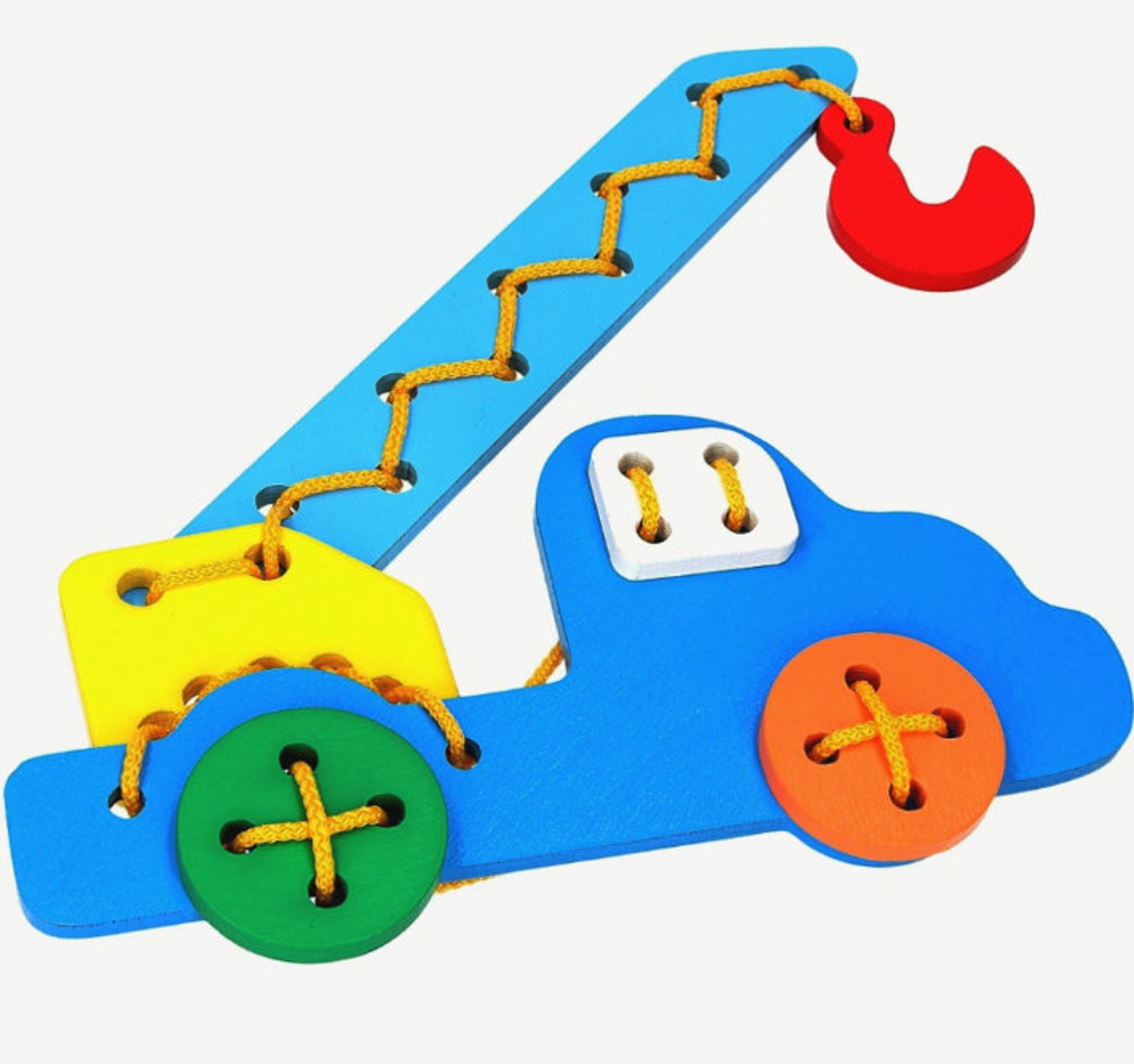 Wooden Lacing Car Toy, Lacing Car Toy, Wooden Car Toy, Montessori Toys ...