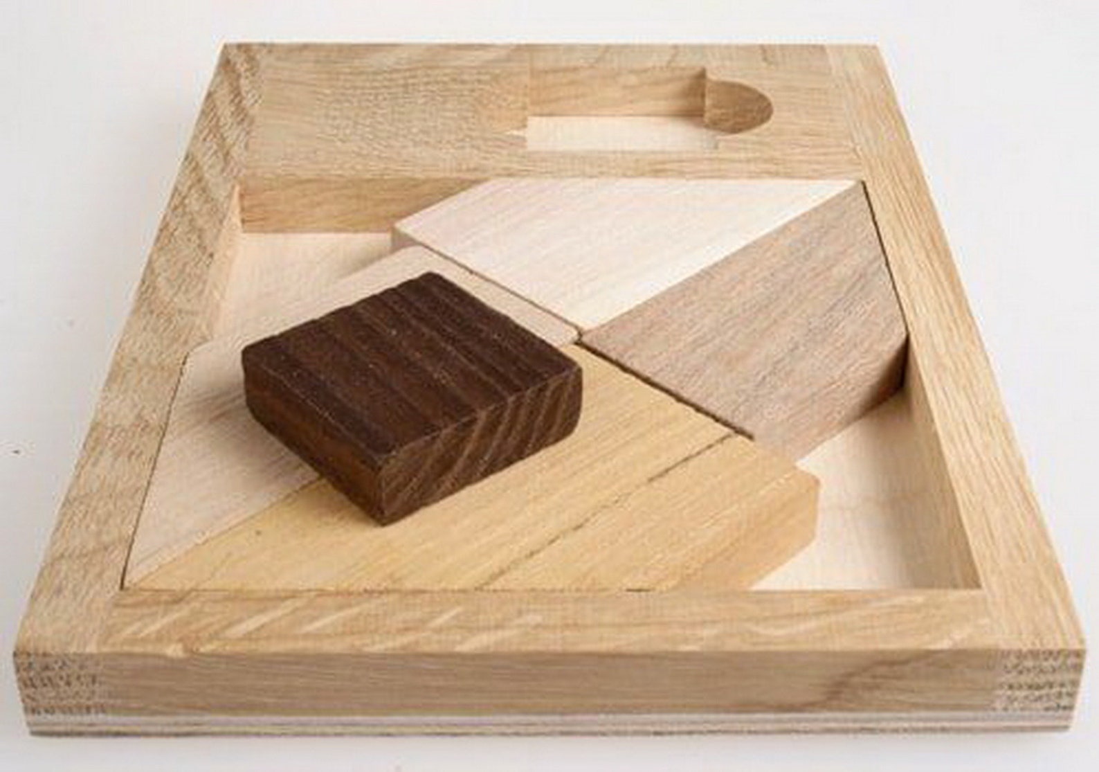 Big Black Square Puzzle, Big Wooden Square Puzzle, Wood Tangram Puzzle ...