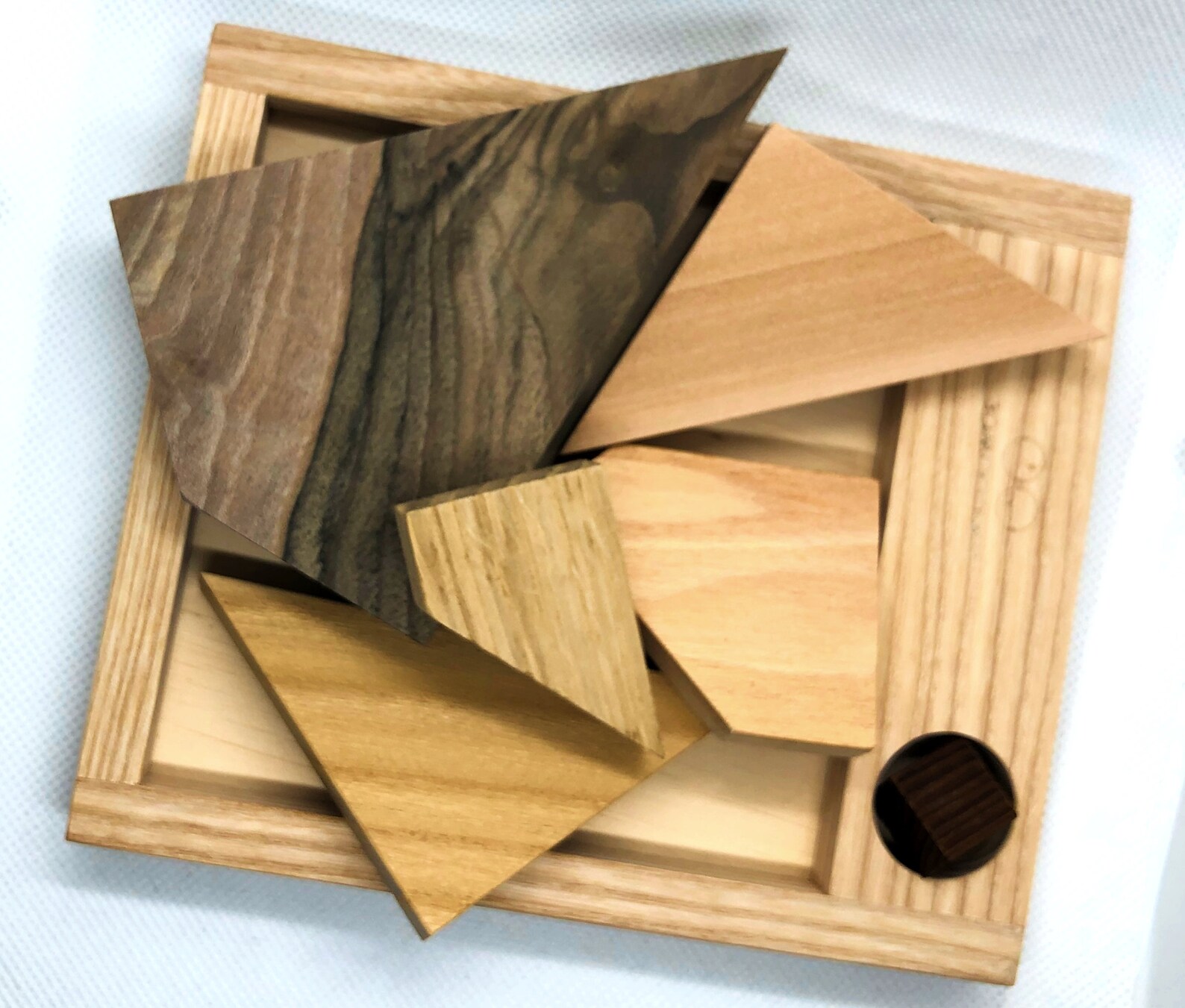 Black Square Puzzle, Wooden Square Puzzle, Tangram Puzzle, Wood Toy ...