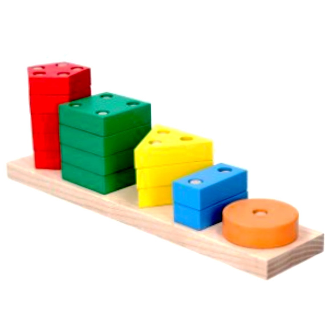 Personalized Stacking Pegs and Shapes, Geometric Shapes, Geometric ...