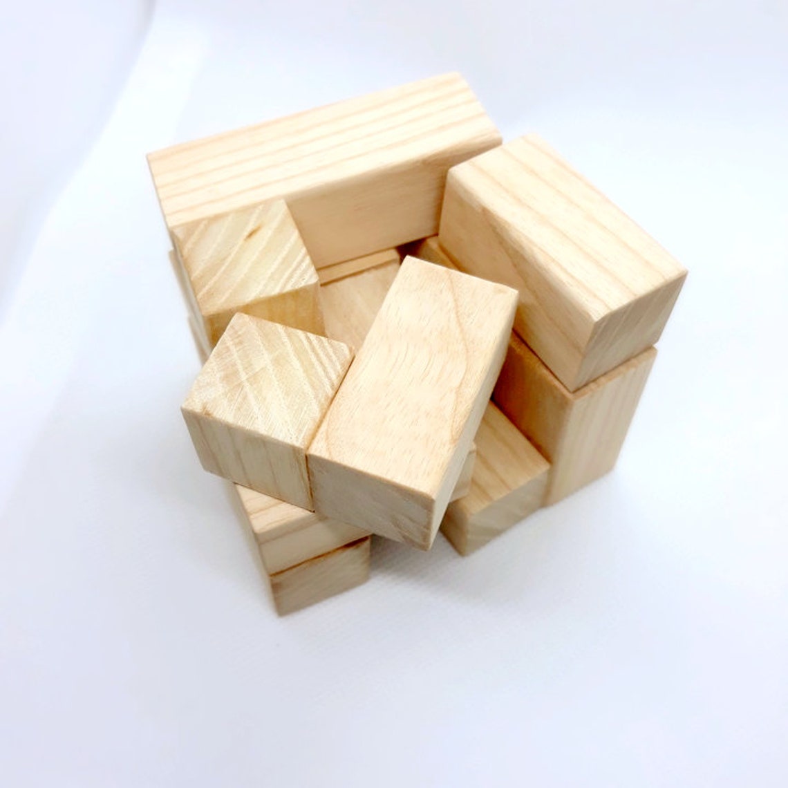 Soma Cube Puzzle, 3d Wooden Puzzle, Wooden Cube Puzzle, Educational ...
