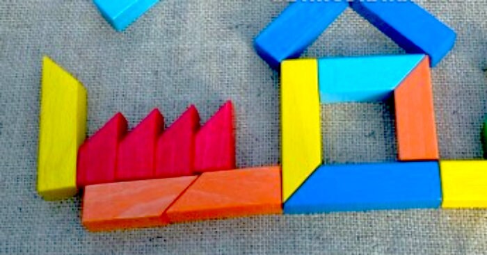 Wooden Rainbow Block, Rainbow Mosaic Toy, Rainbow Set 32, Montessori ...