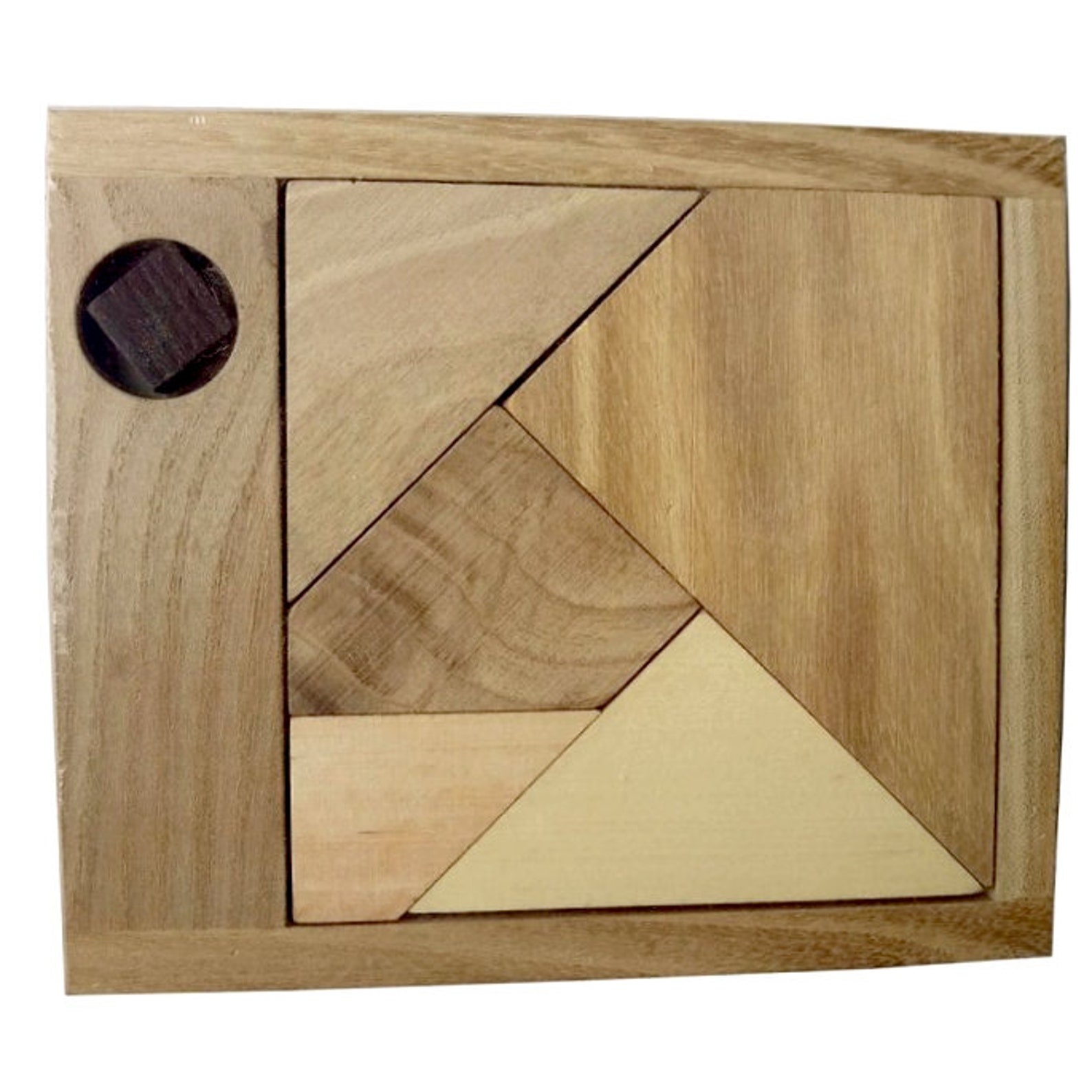 Black Square Puzzle, Wooden Square Puzzle, Tangram Puzzle, Wood Toy ...