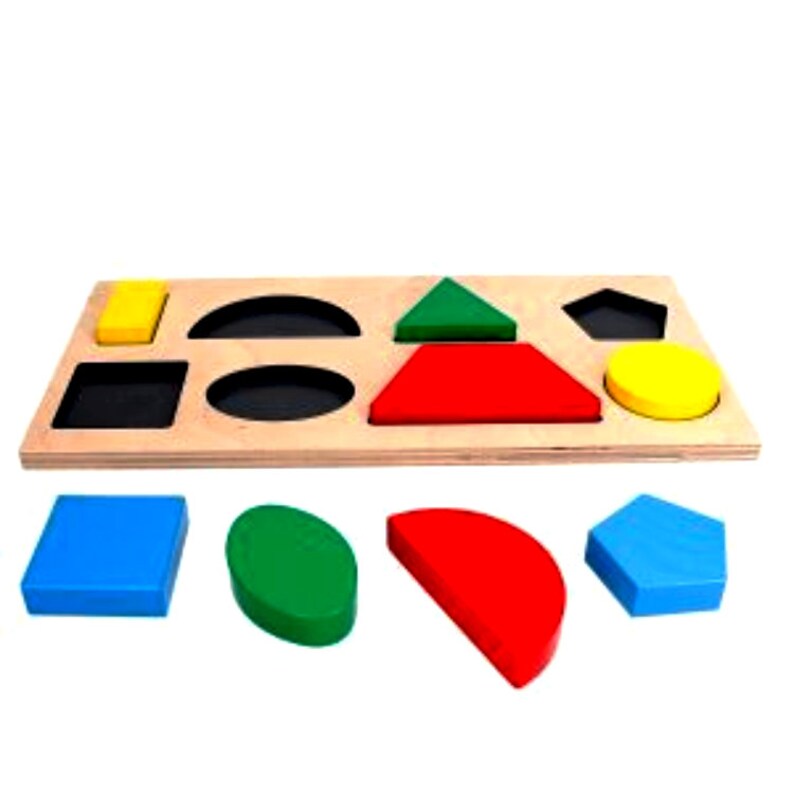 Geometric Shape Puzzles, Wooden Puzzle Toys, Geometric Puzzles ...