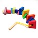 Geometric Shapes Lacing Set, Lacing Toy, Fine Motor Skills, Wooden ...
