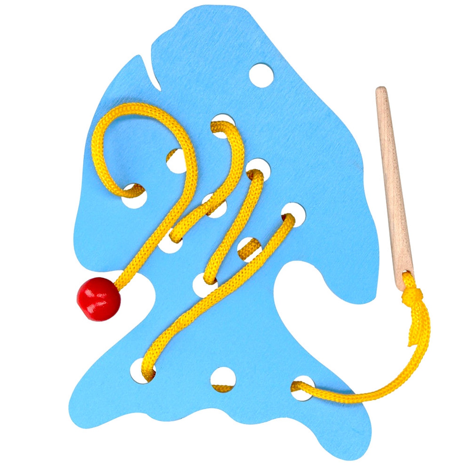 Wooden Fishes Lacing Toy Lacing Fish Wood Toy Wooden Fish - Etsy