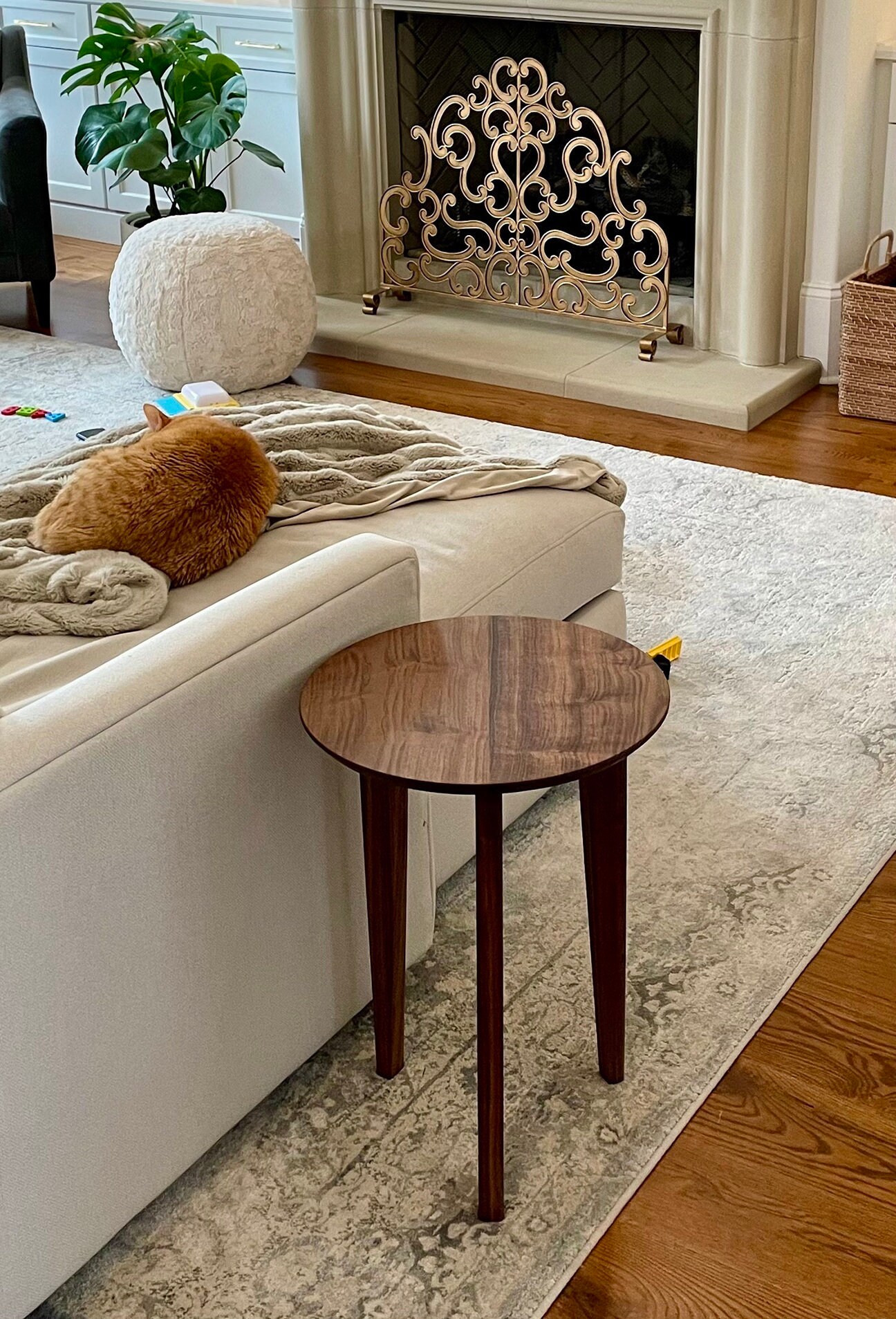 RCS Walnut Side Table chocolate FREE SHIPPING | Etsy