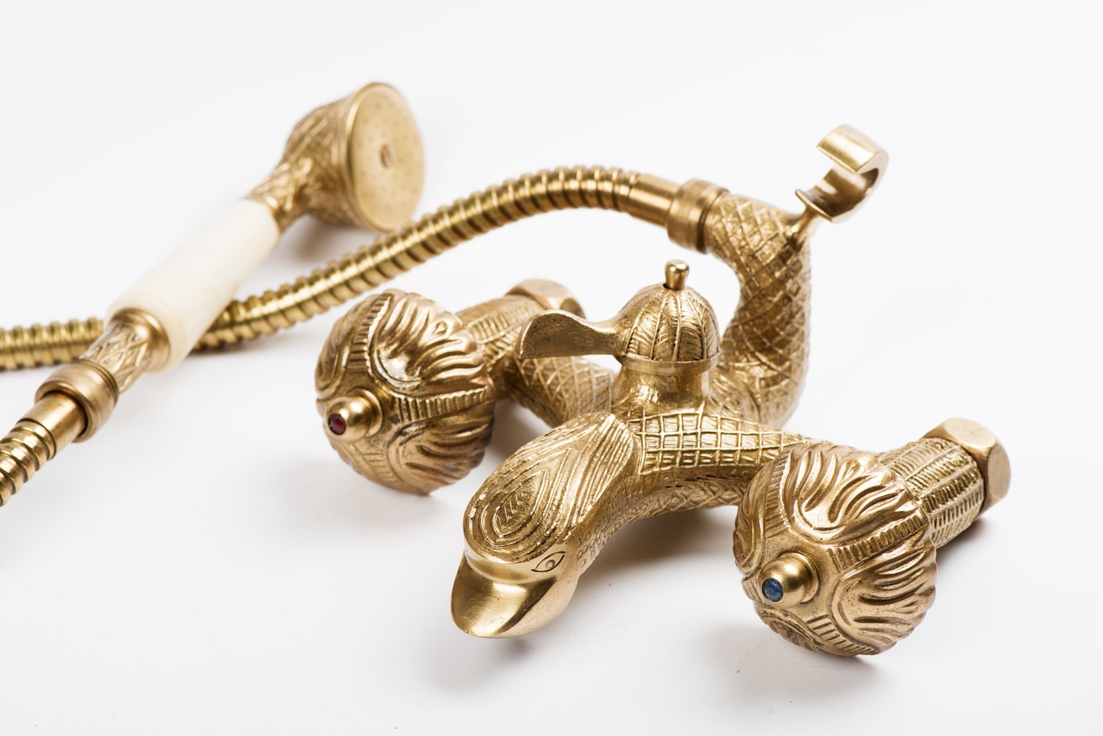 Bath Shower Mixer Tap Vintage Brass Restored Bathroom Hardware | Etsy