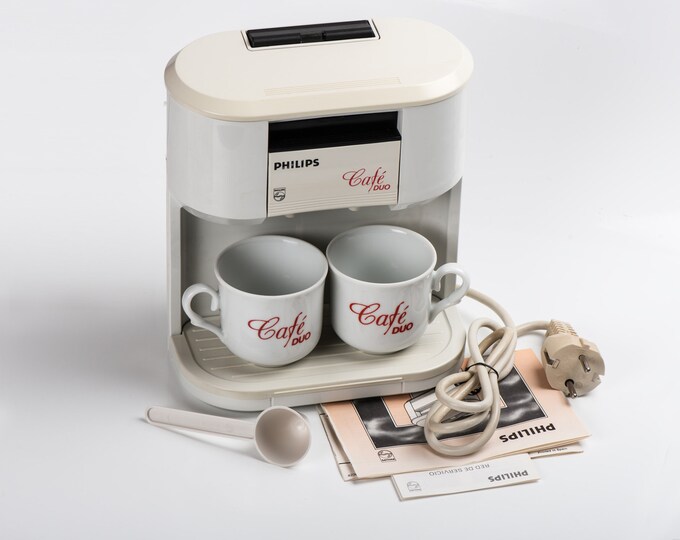 Vintage Philips Tea Coffee Maker Café Duo and 2 Cups - Etsy