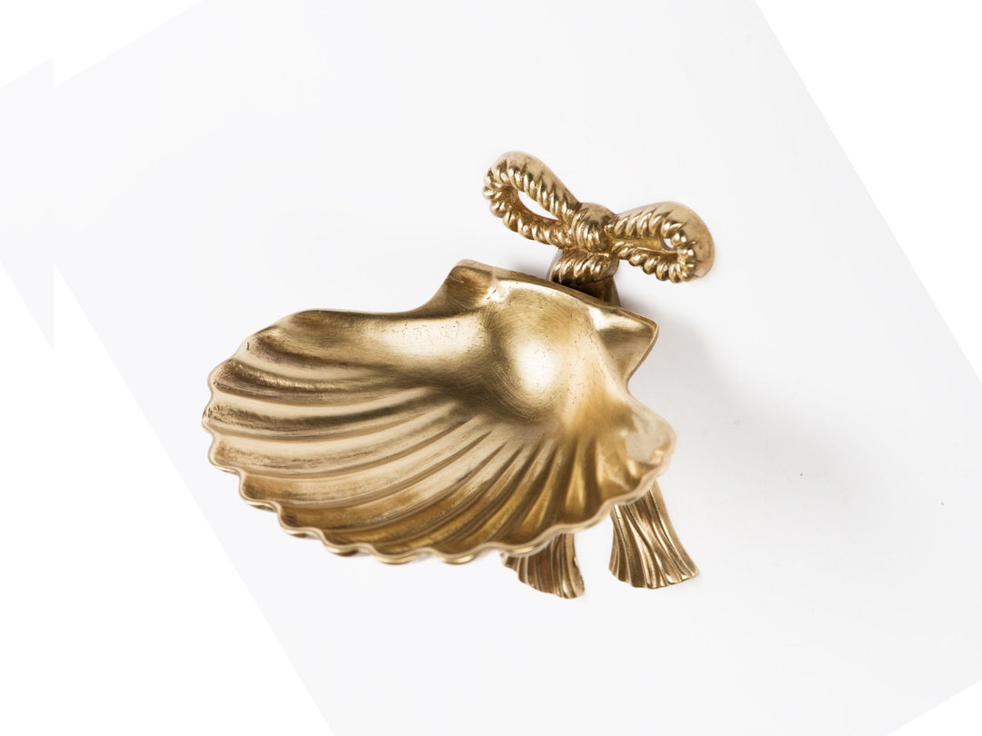 Brass Soap Dish With Rope Bow Design Vintage Bathroom Wall Mount ...