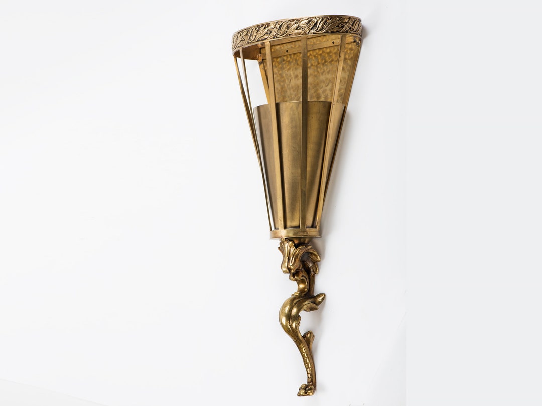 Wall Mounted Brass Umbrella Stand Spanish Vintage - Etsy
