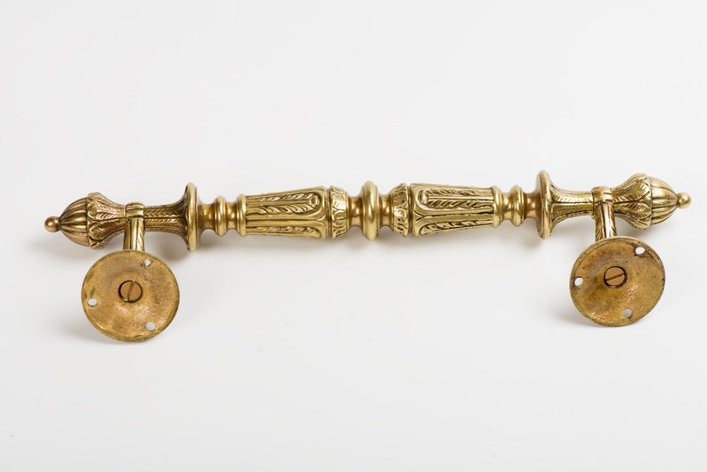 Large Brass Door Pull Grab Handle 12.75" Architecture Salvage From ...