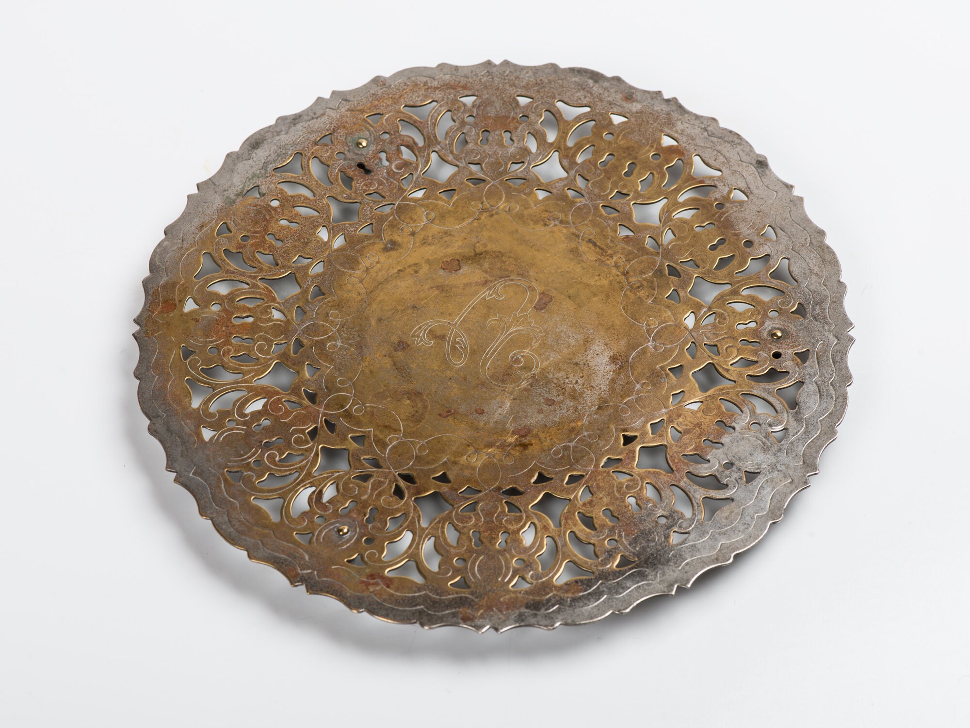 Vintage Silver Plated Footed Tea Trivet - Etsy