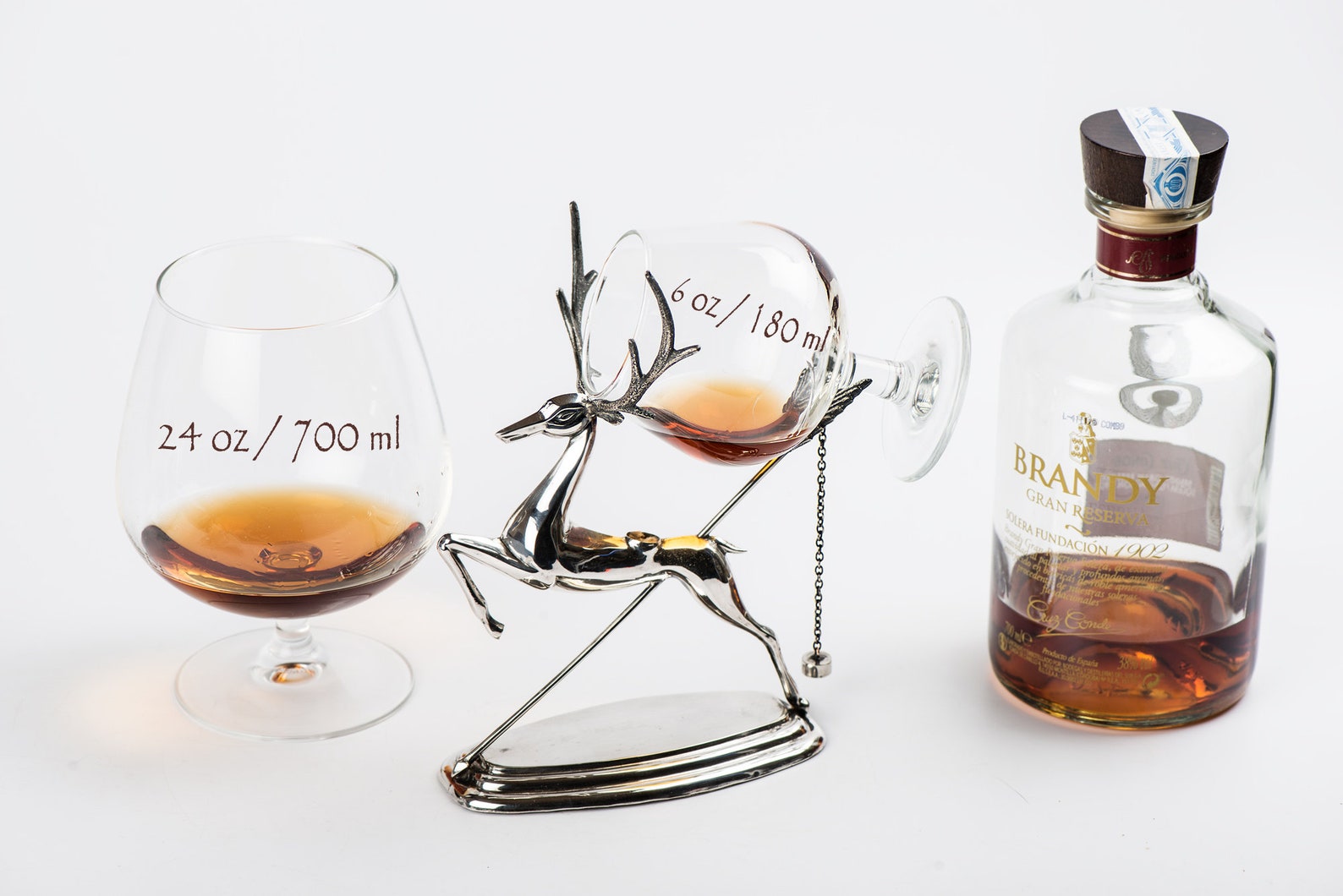 Vintage Deer Brandy Warmer Gift for a Liqueur Lover | Etsy