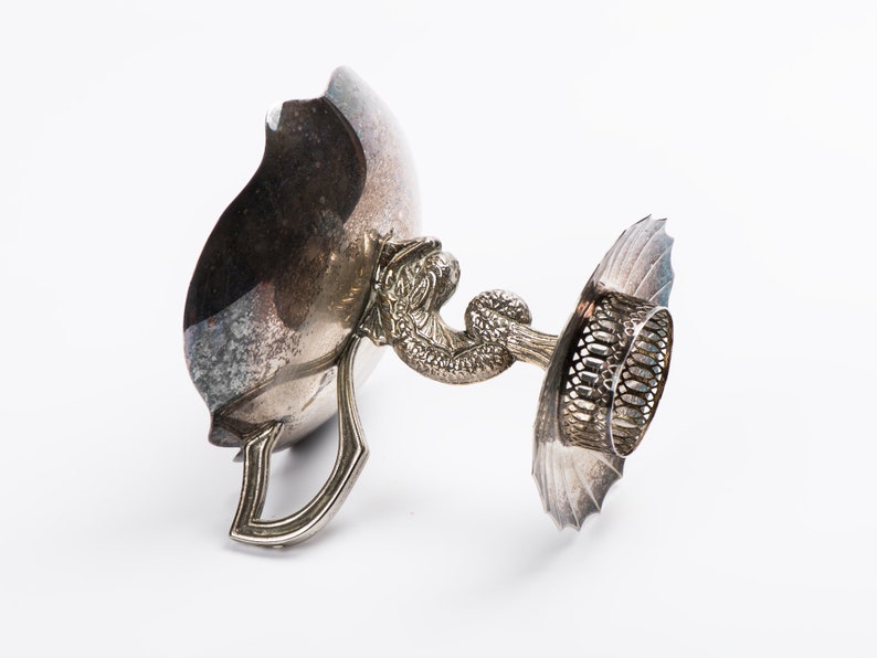 Vintage Dolphin Fish Candlestick Holder Nickel silver | Etsy