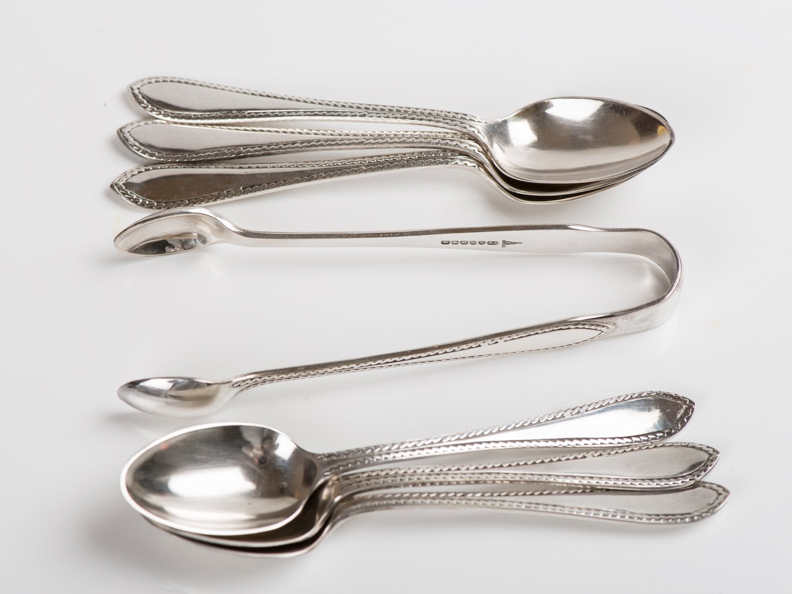 Vintage Silver Plated Tea Spoons with Sugar Tongs in Original | Etsy