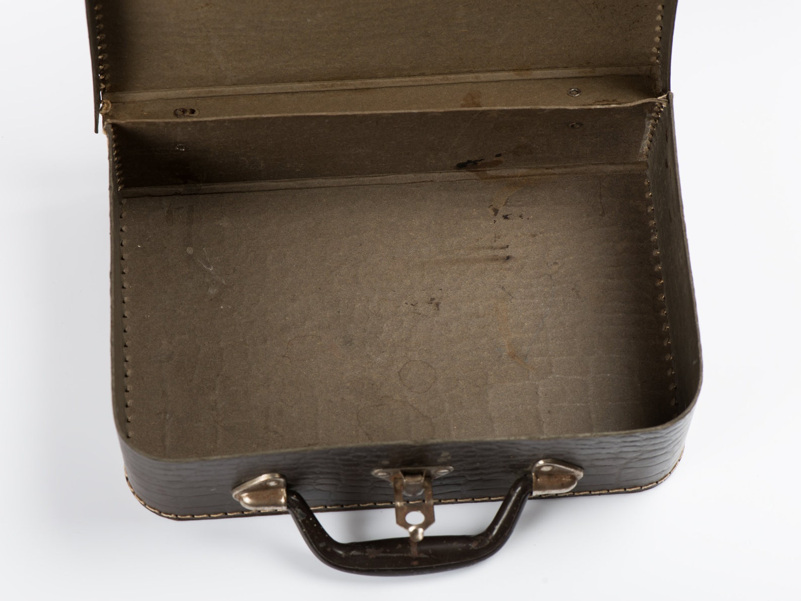 Vintage Small Brown Cardboard Suitcase - Etsy