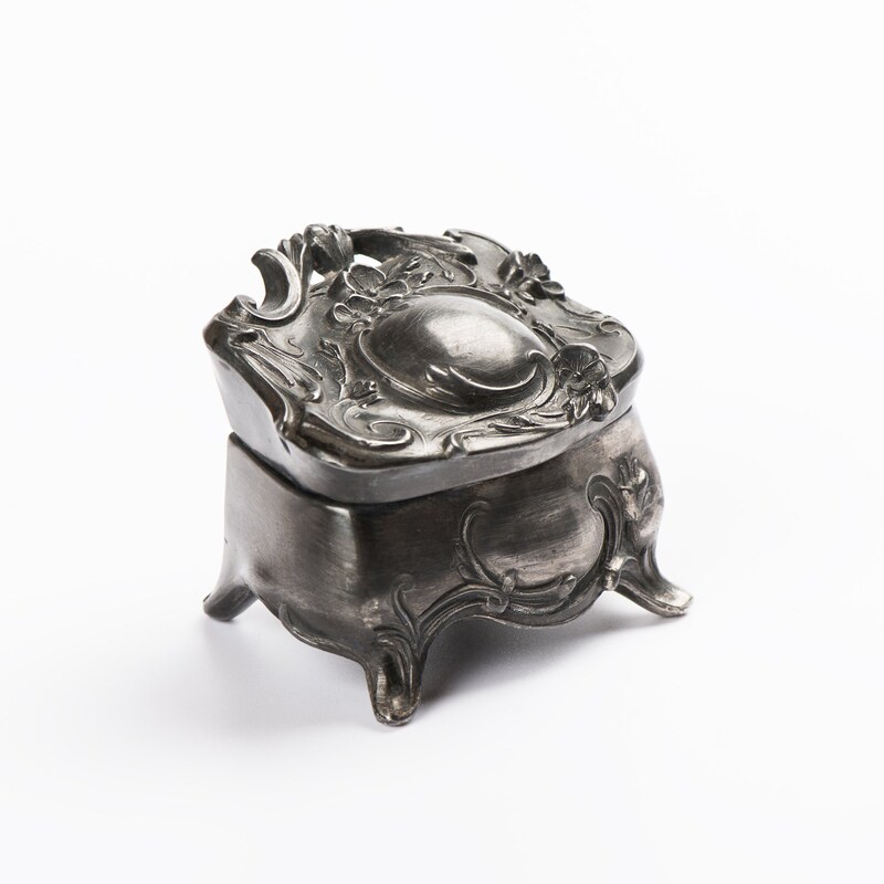 Pewter Jewelry Box - Etsy