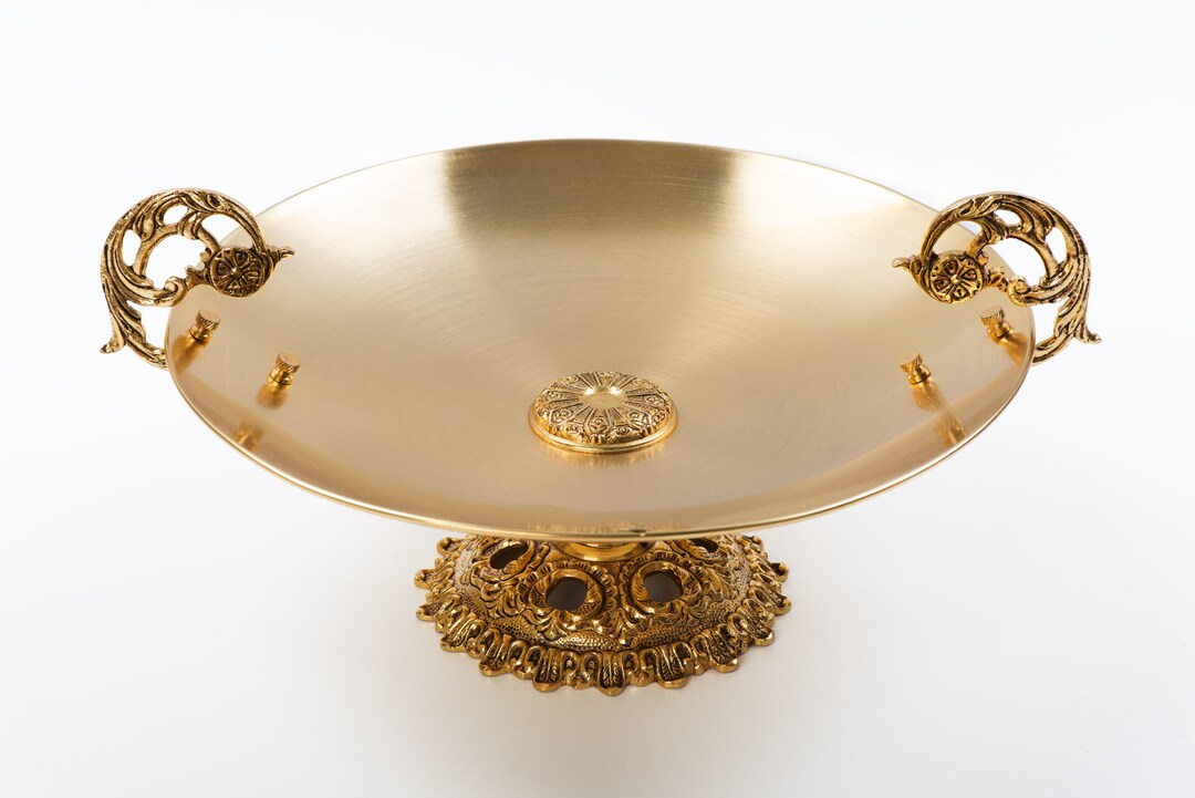 Vintage Large Brass Bowl - Etsy