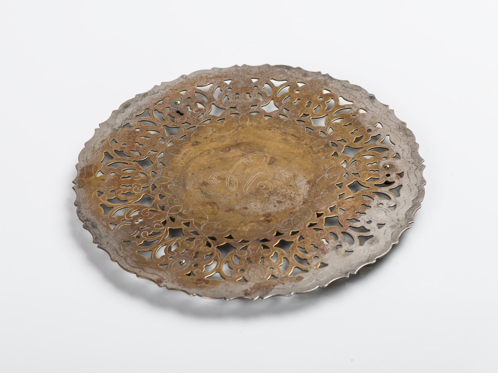 Vintage Silver Plated Footed Tea Trivet | Etsy