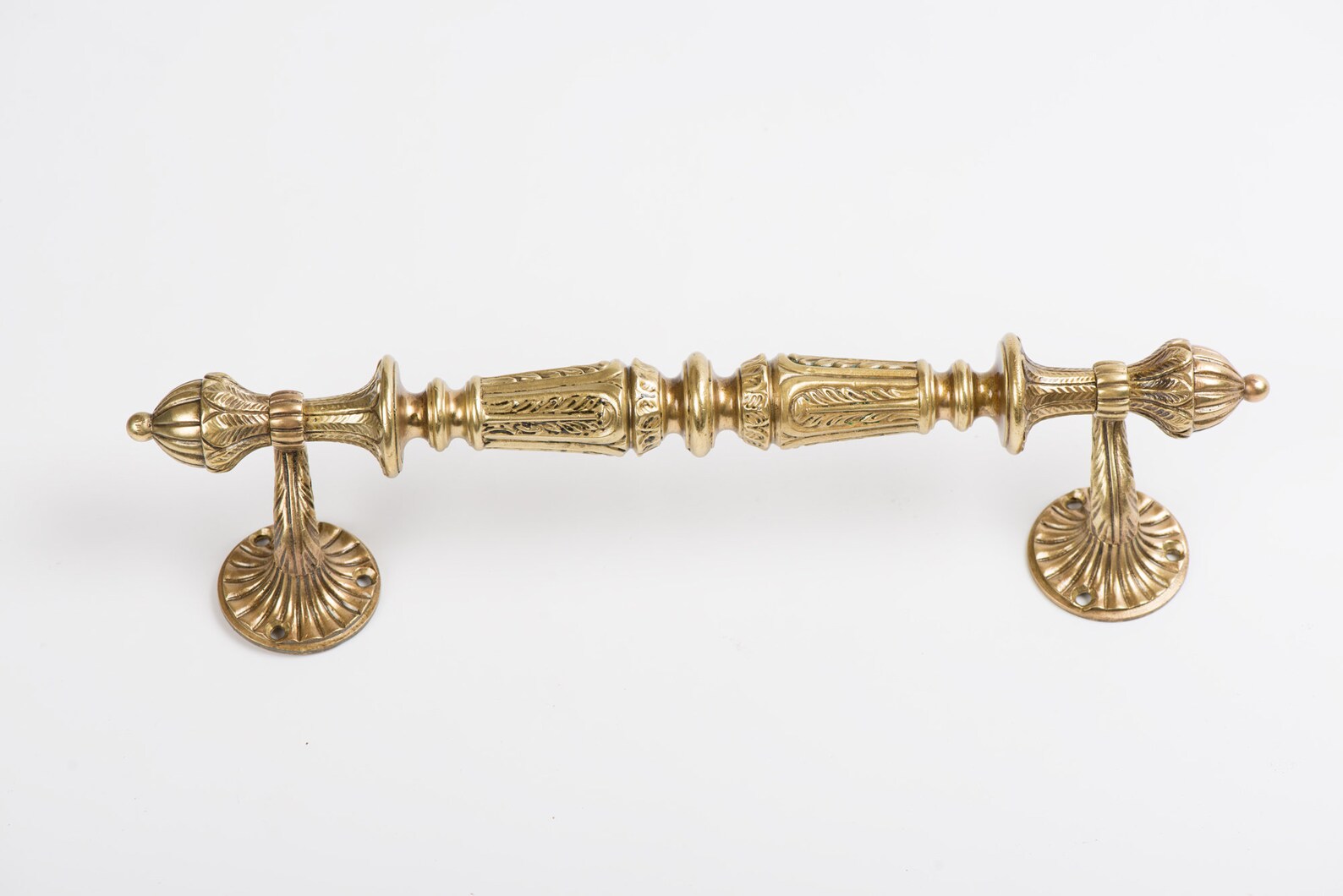 Large Brass Door Pull Grab Handle 12.75 Architecture | Etsy