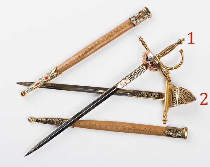 Toledo Miniature Souvenir Sword With Sheath 16 Cm / 6.5 - Etsy