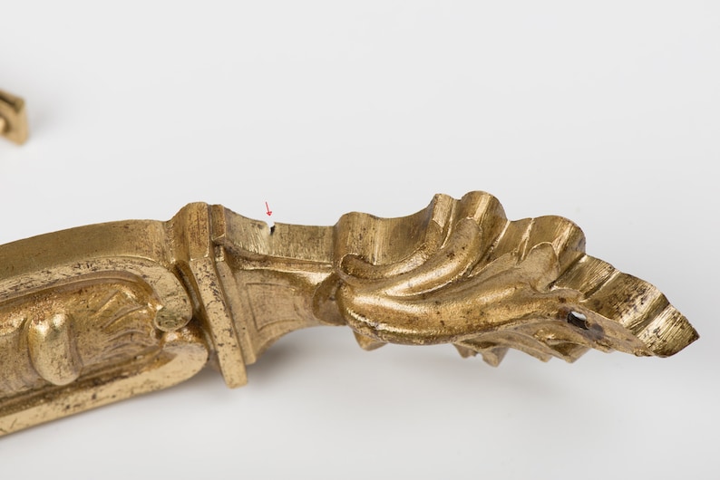 Vintage Pair Brass Curtain Rod Brackets for 2 Rods | Etsy