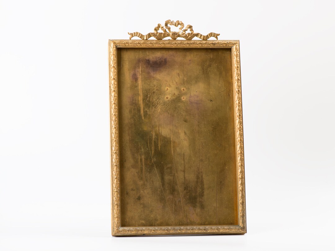 Large Vintage Rectangular Brass Picture or Photo Frame - Etsy