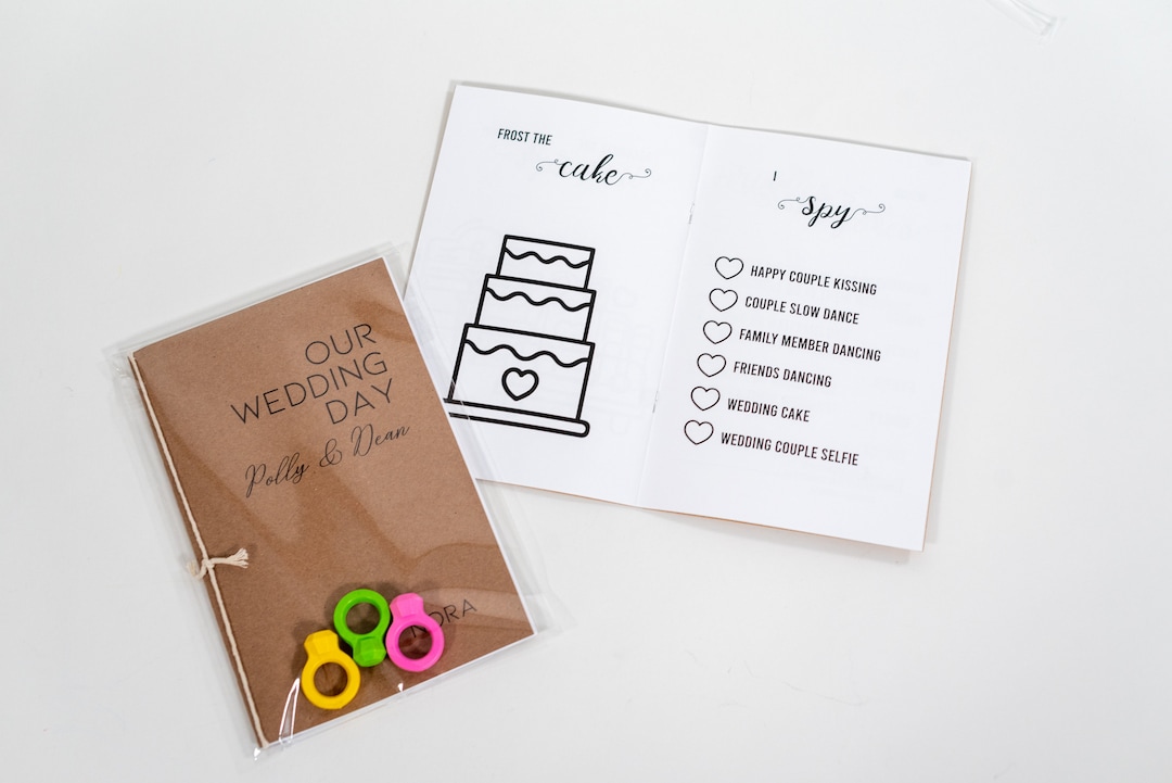 Personalized Kids Wedding Activity Kit: Coloring Book & Ring Crayons - Etsy