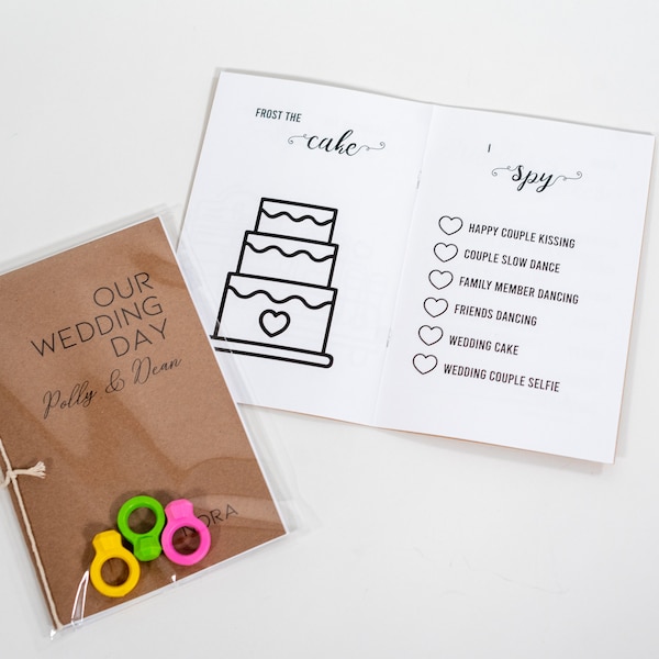 Kid Wedding Activity - Etsy