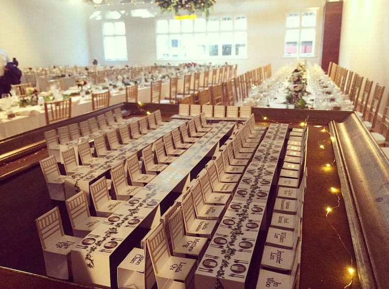 3D DIY Custom Miniature Seating Chart Templates | Personalised ...