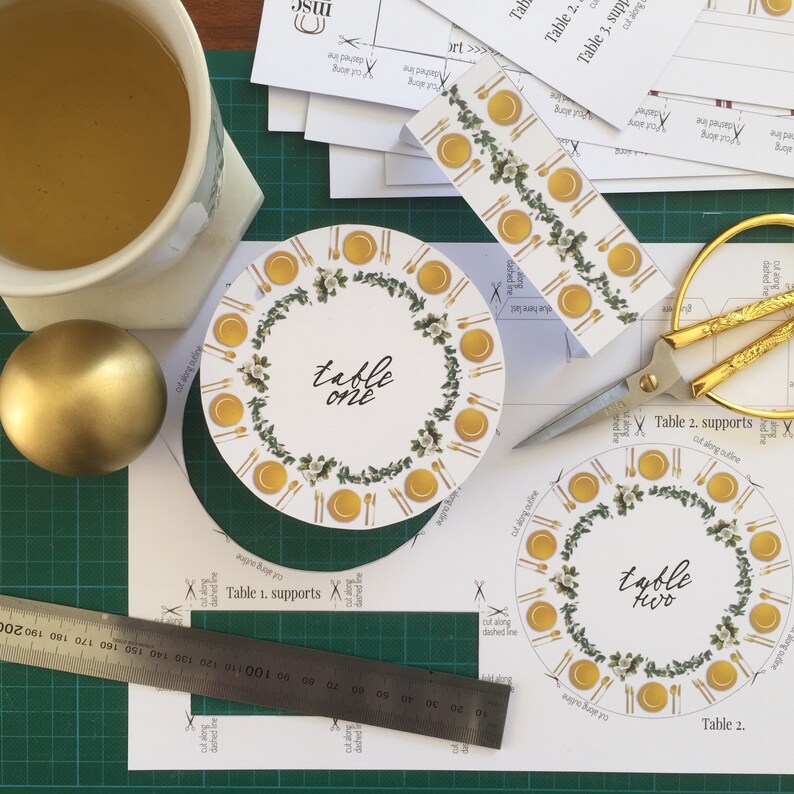 3D DIY Custom Miniature Seating Chart Templates | Personalised ...