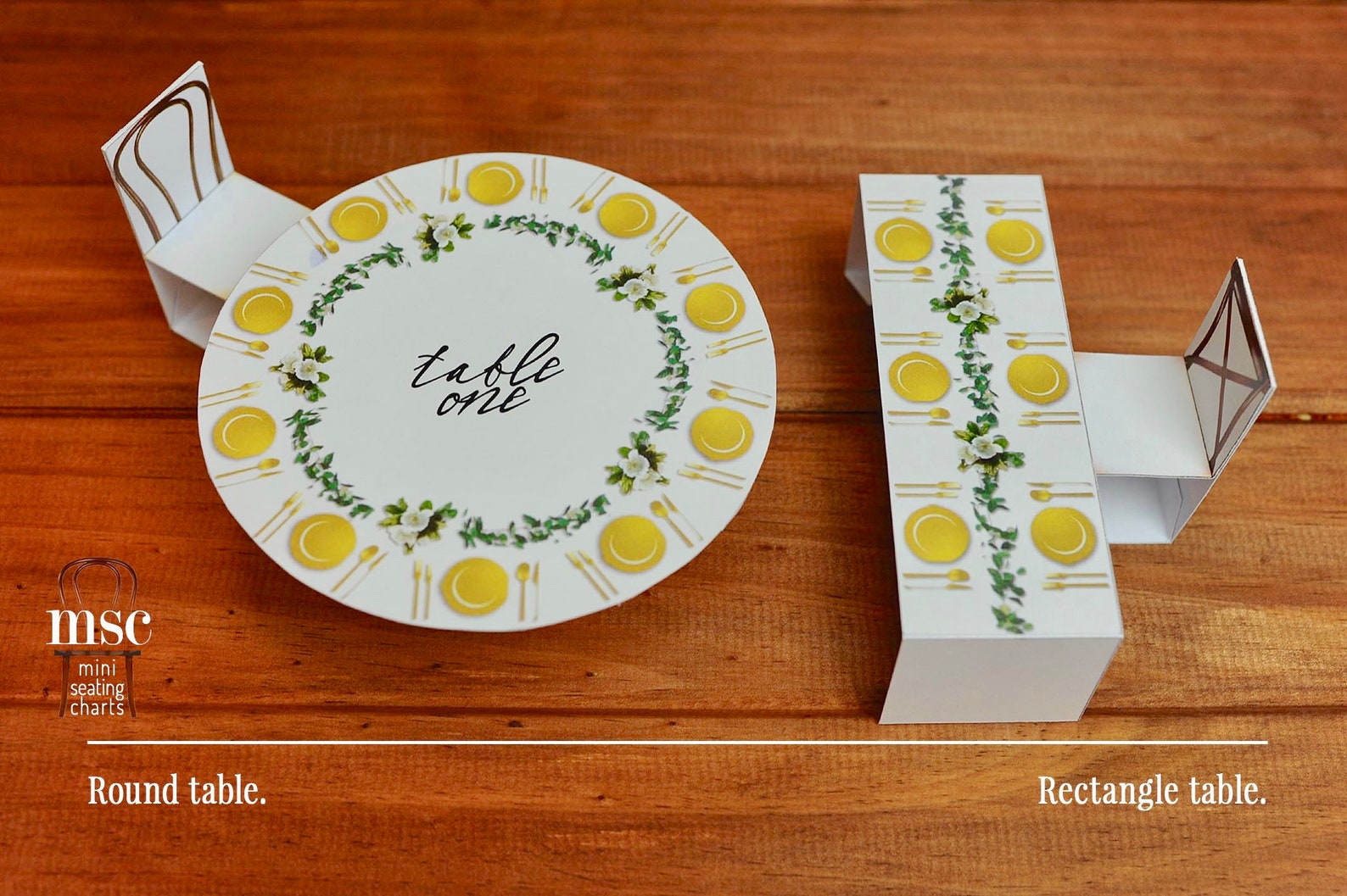 3D DIY Custom Miniature Seating Chart Templates | Personalised ...