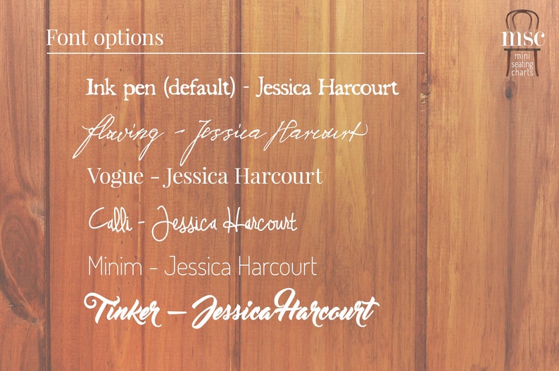 3D DIY Custom Miniature Seating Chart Templates | Personalised ...