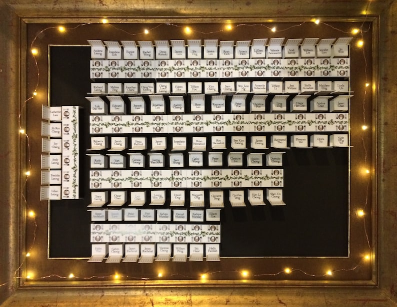 3D DIY Custom Miniature Seating Chart Templates | Personalised ...