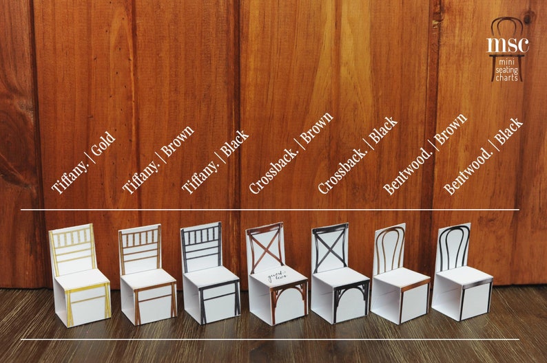 3D DIY Custom Miniature Seating Chart Templates | Personalised ...