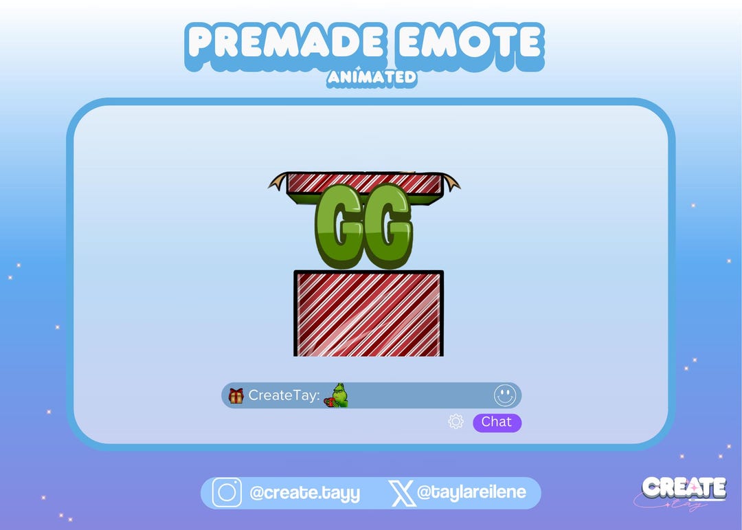 Animated GG Gift Emote - Etsy