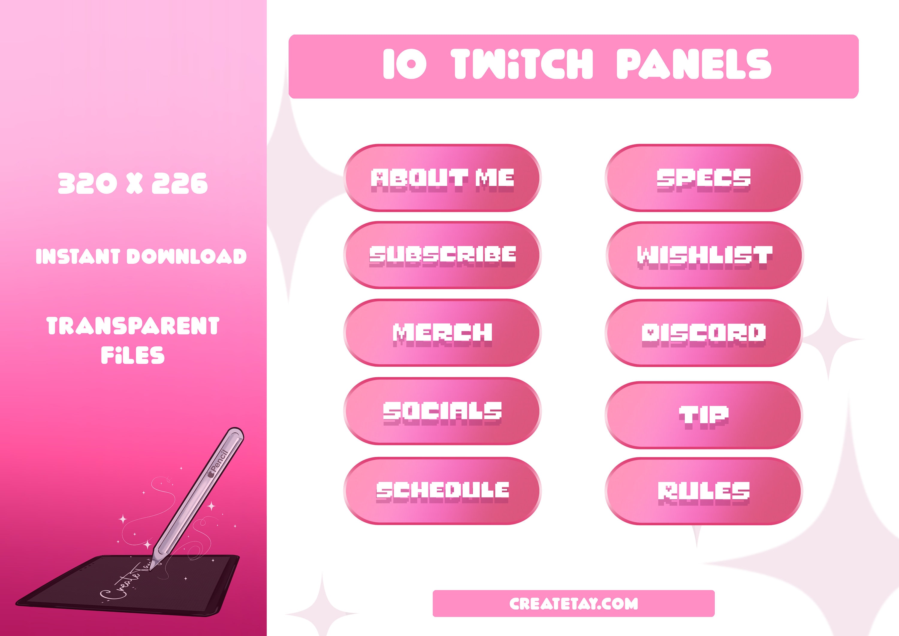 Pink Pixel Panels - Etsy