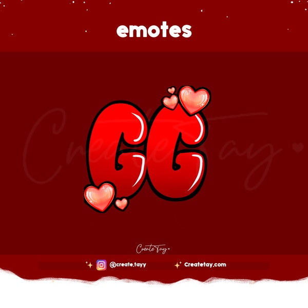 Twitch GG Emote - Etsy