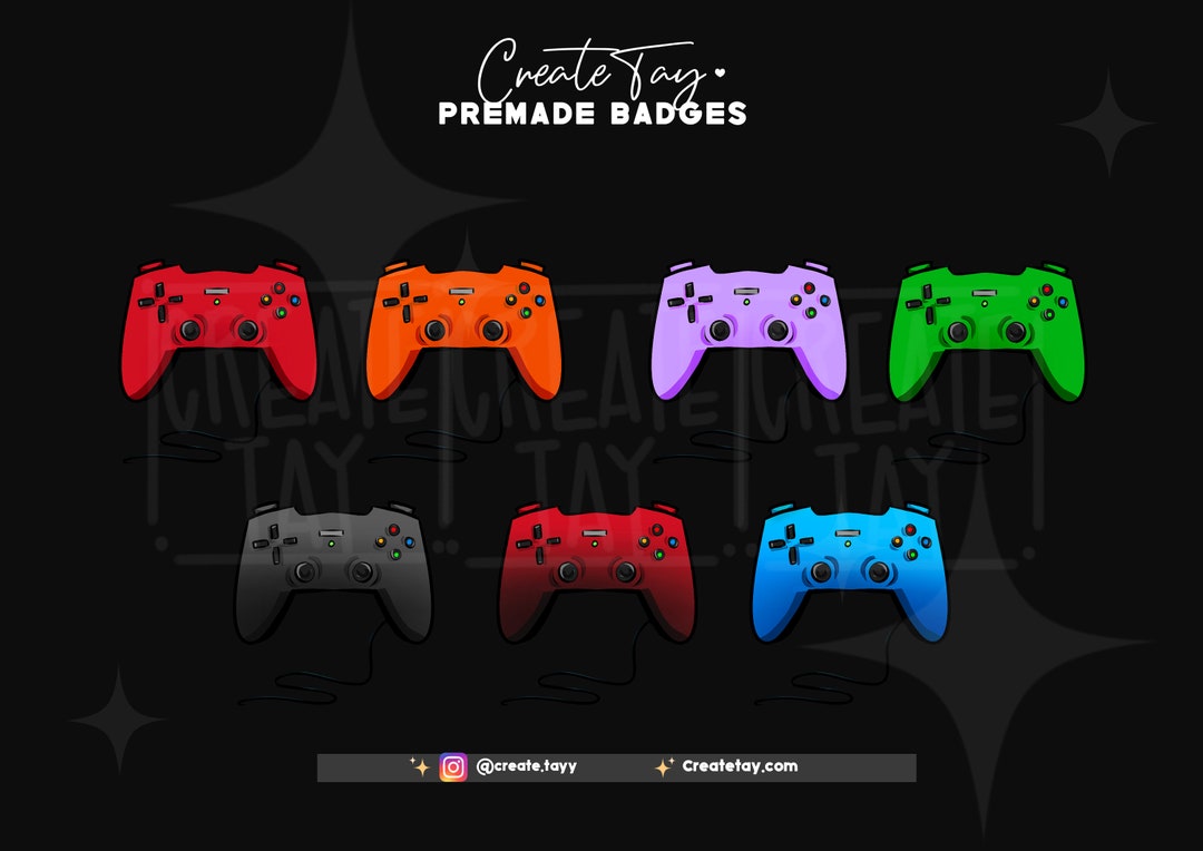 Controller Twitch Badges - Etsy