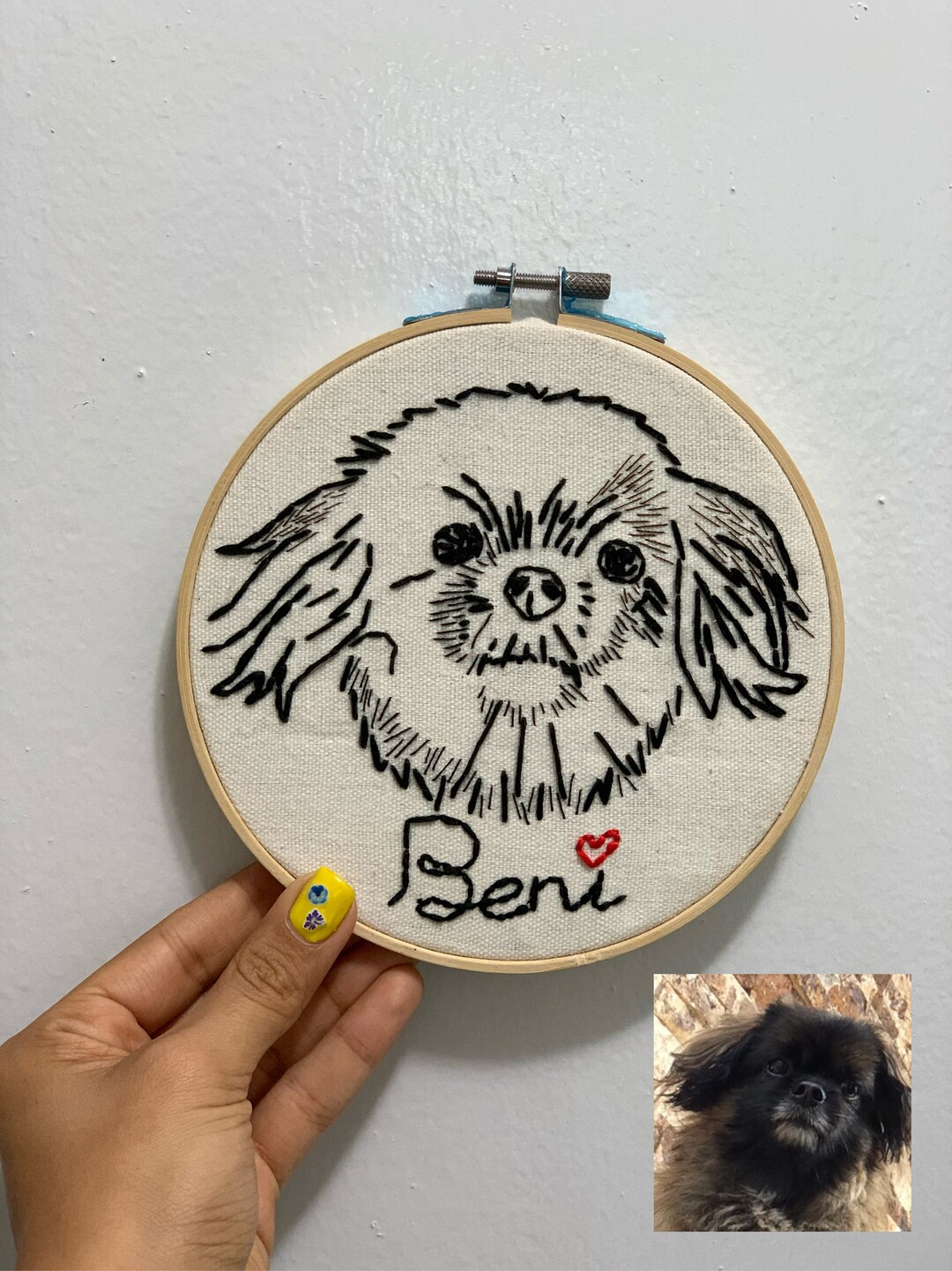 Embroidery of Fur Babies Dog/cat/pet Portrait - Etsy