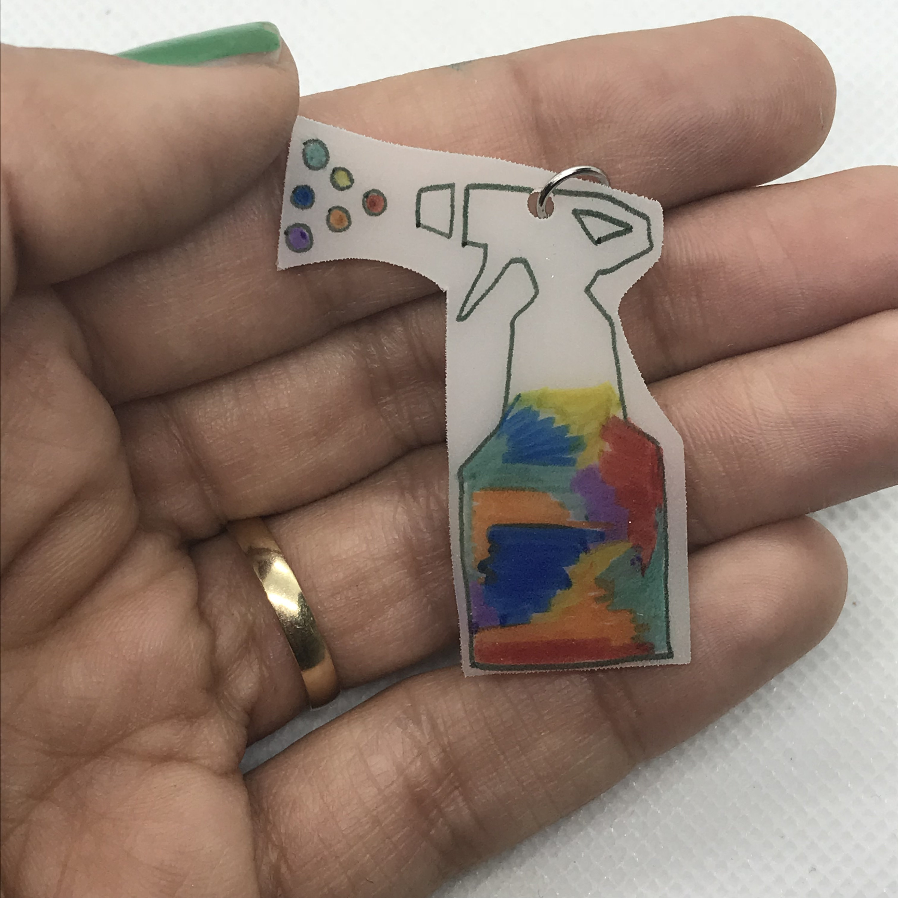 Rainbow Spray Charm Necklace Spray Charm Lgbt Queer - Etsy