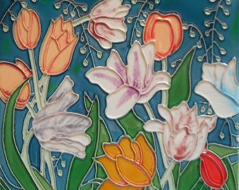 Ceramic tile art | Etsy