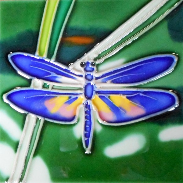 Dragonfly Tile - Etsy