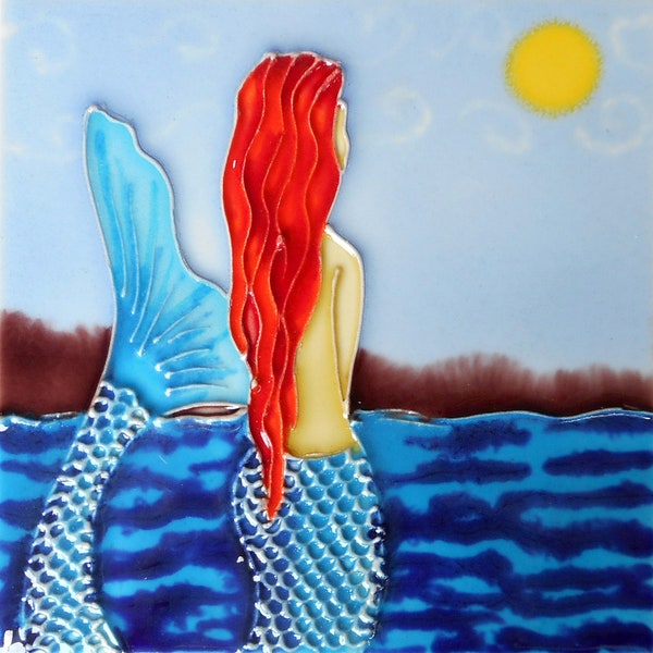 Mermaid Tile - Etsy