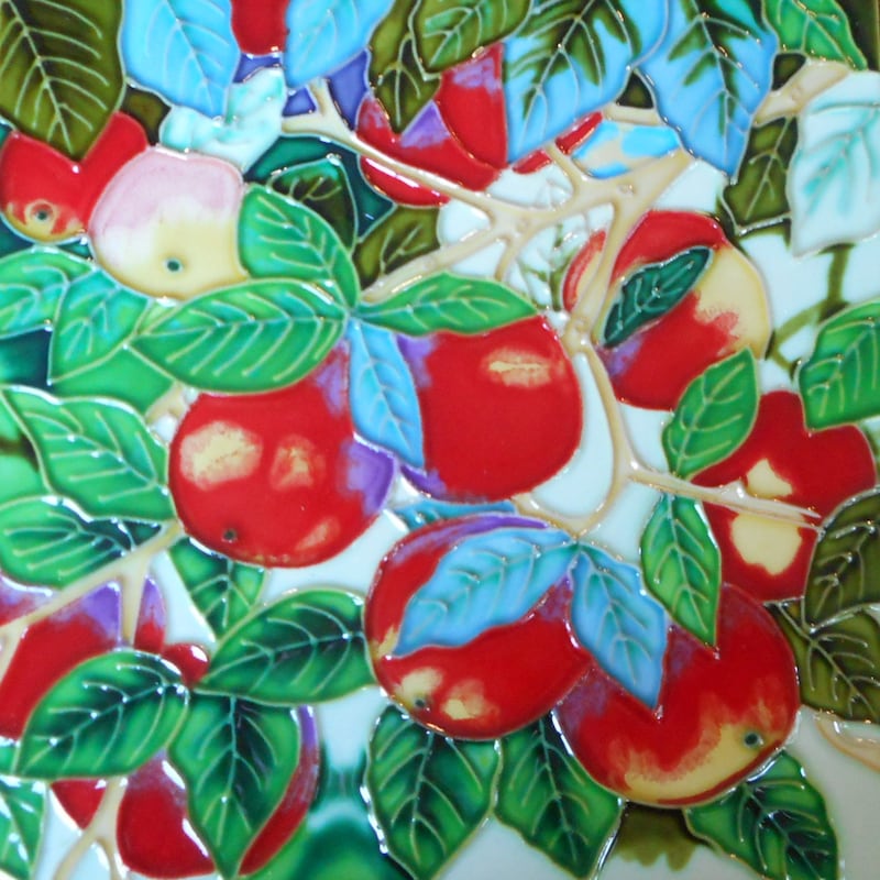 Apple Ceramic Tiles - Etsy