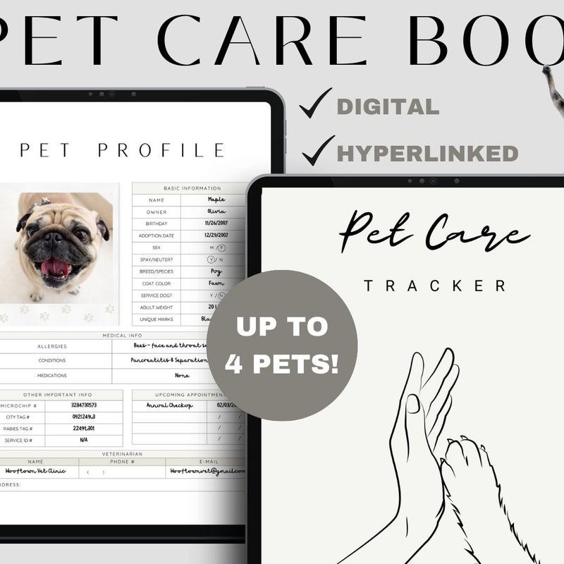Pet Planner - Etsy
