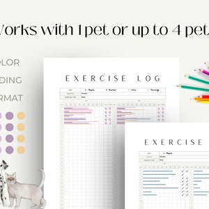 Printable Pet Care Tracker & Planner, Pet Health Record Tracker, Pet ...
