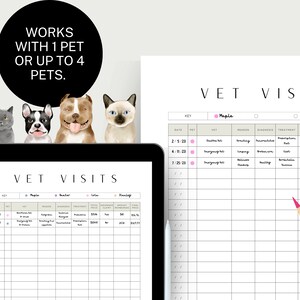 Printable Pet Vet Visit Log for Pet Parents With Pet Insurance Claims ...