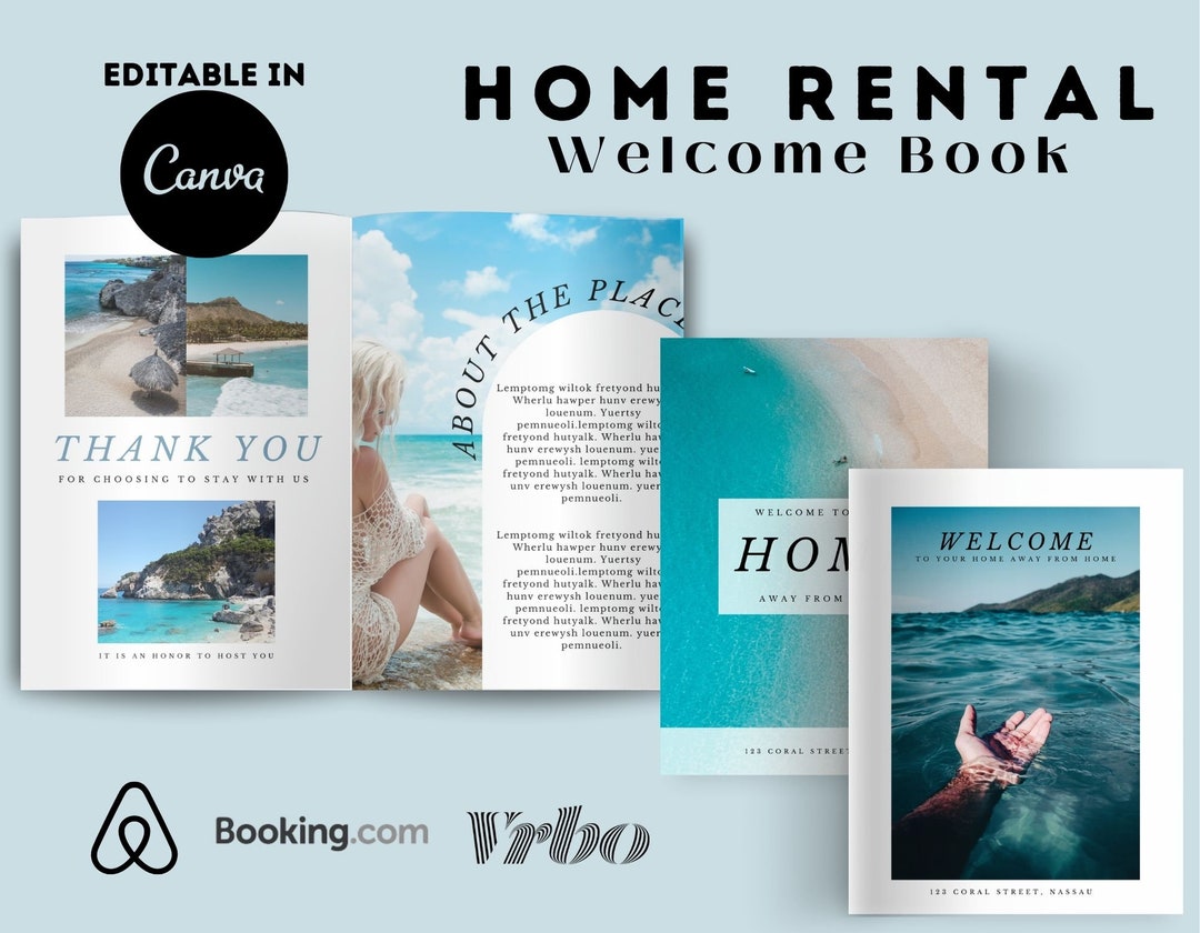 Beach Vacation Welcome Book for Guest Guidebook Airbnb Guest ...